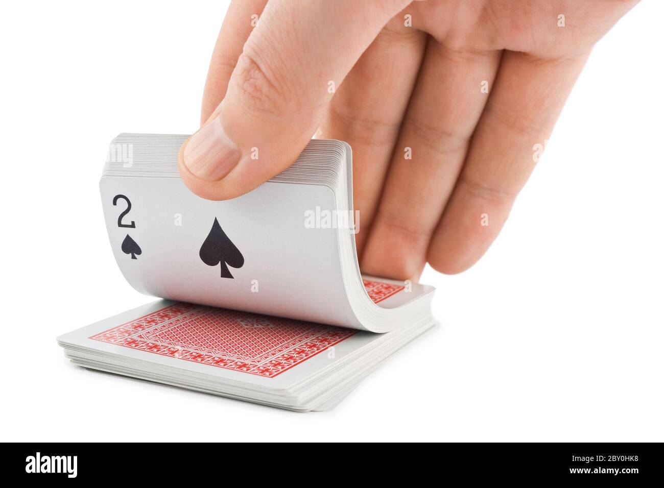Hand and playing cards Stock Photo - Alamy