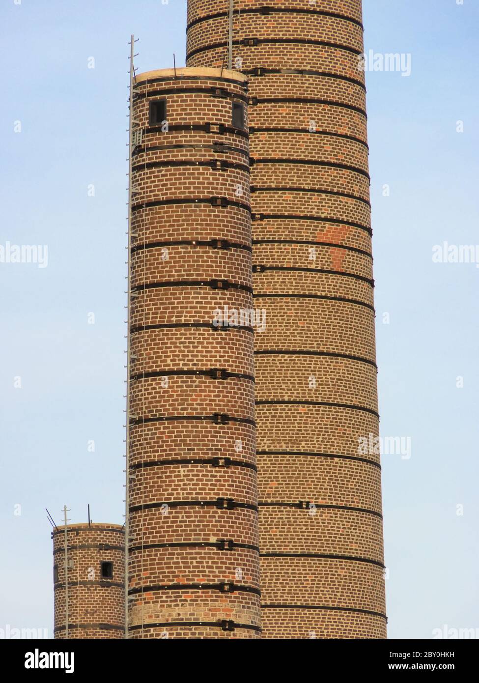 brick chimney in a factory Stock Photo - Alamy