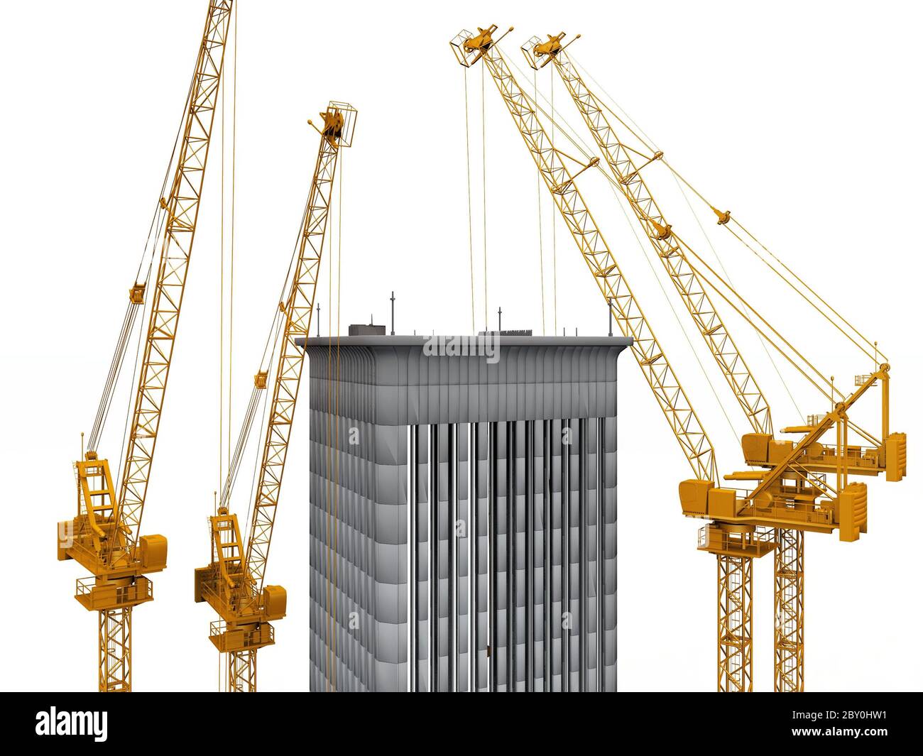 Tower crane illustration hi-res stock photography and images - Alamy