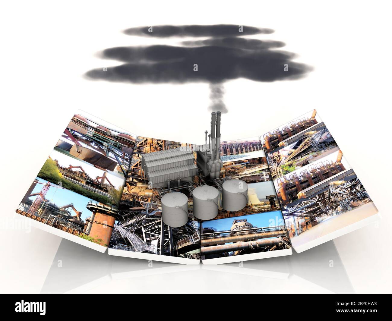 Working machine factory Cut Out Stock Images & Pictures - Alamy