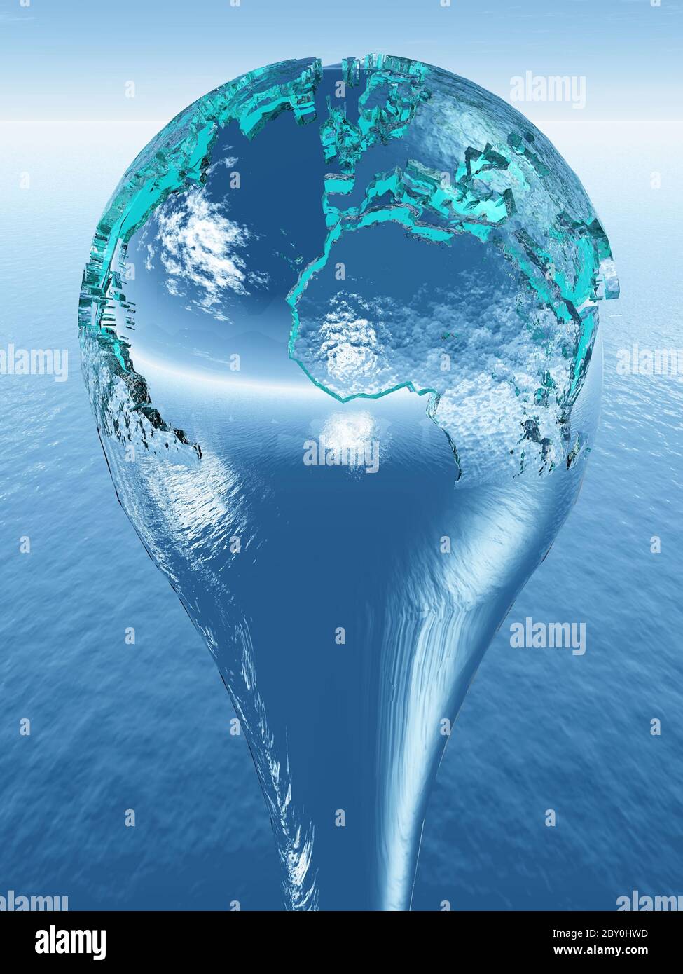 Earth water droplet hi-res stock photography and images - Alamy