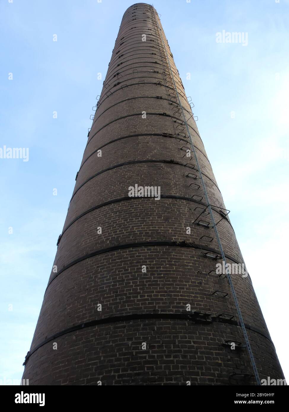 brick chimney in a factory Stock Photo - Alamy