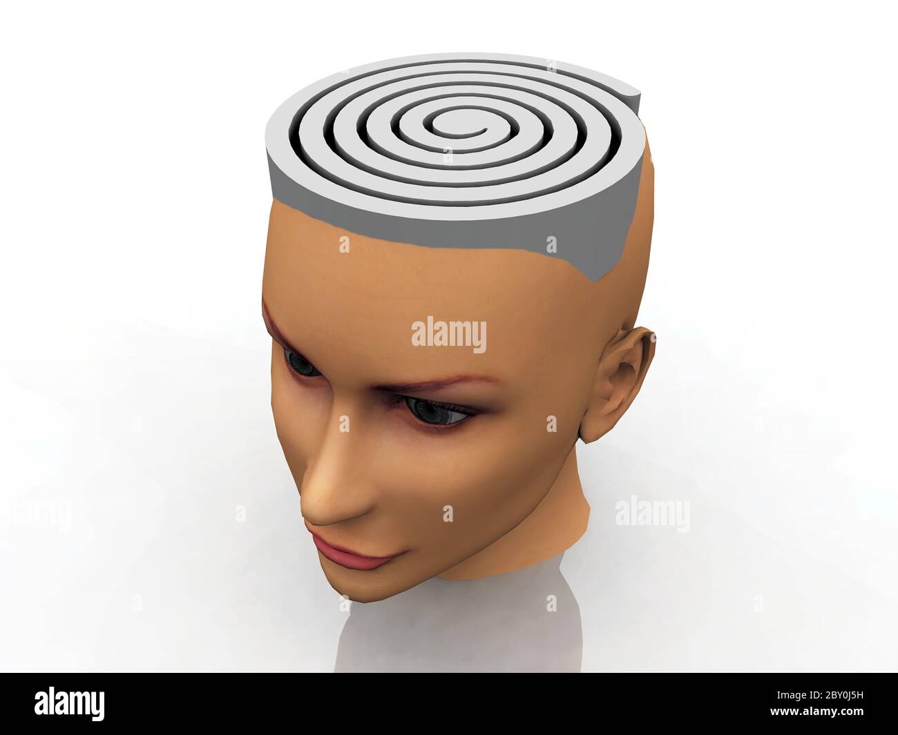 Labyrinth inside brain hi-res stock photography and images - Alamy