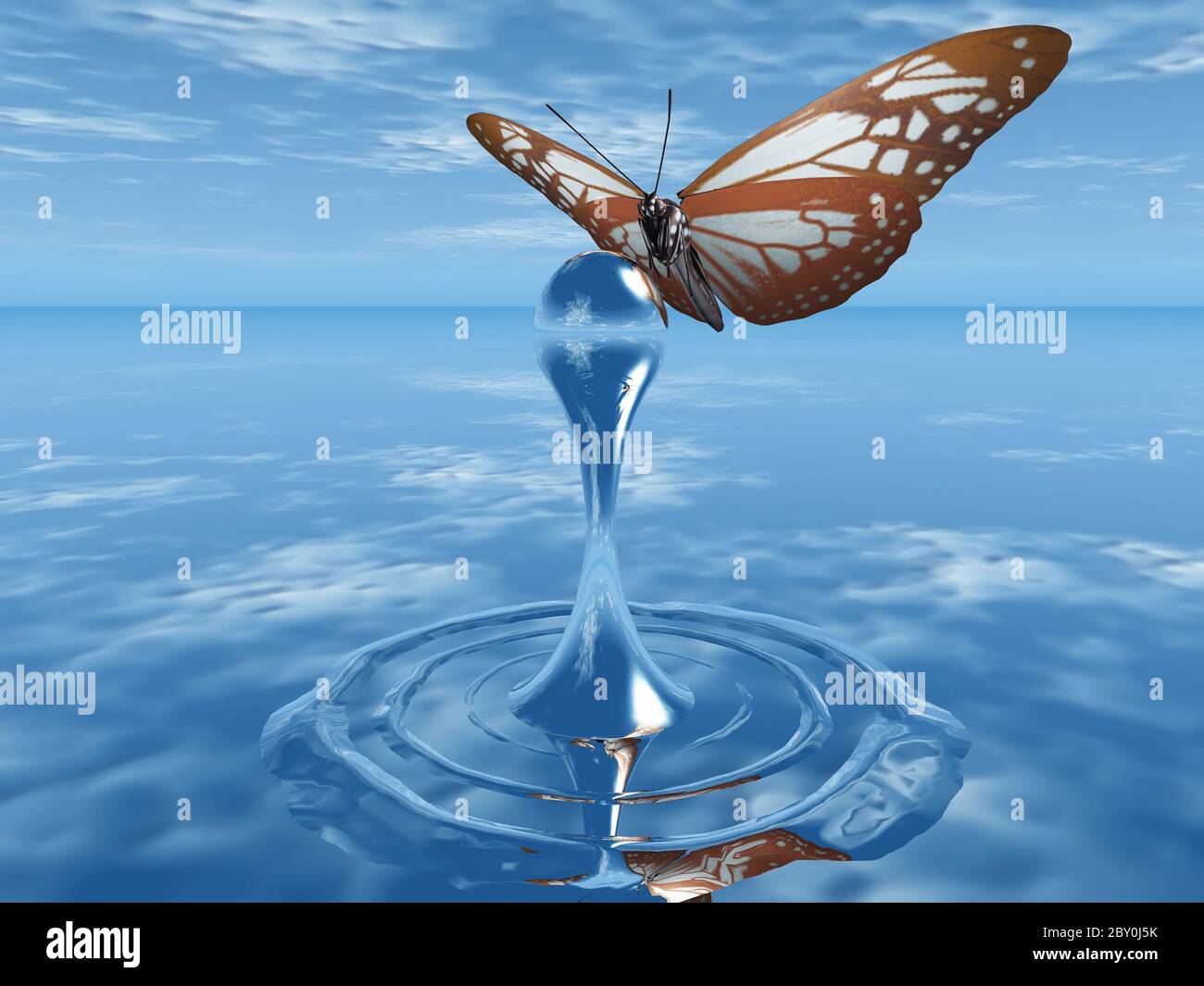 Water Drop Butterfly Water Drop, Clean Vector & Photo (Free Trial)