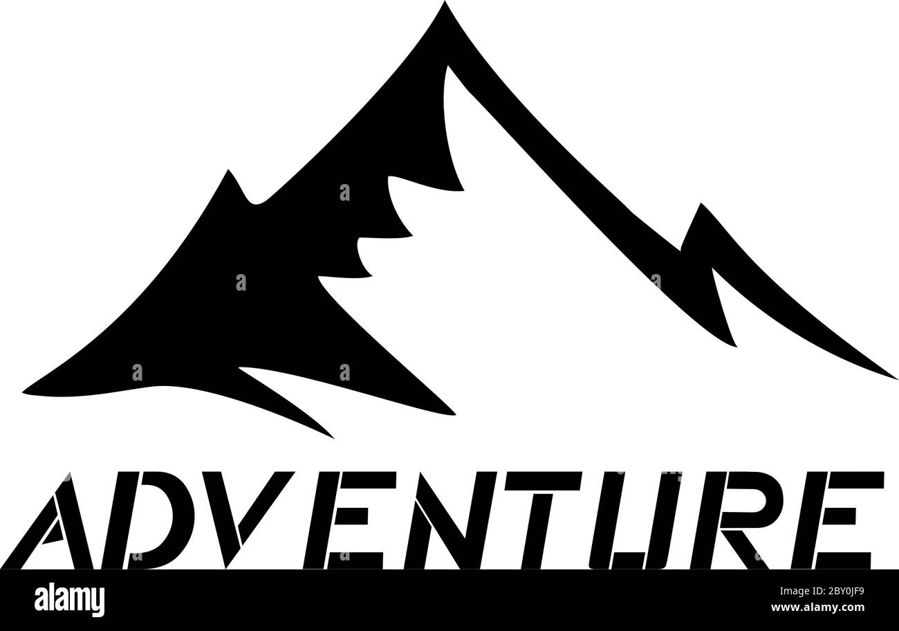 Mountain peak symbol Stock Vector Image & Art - Alamy