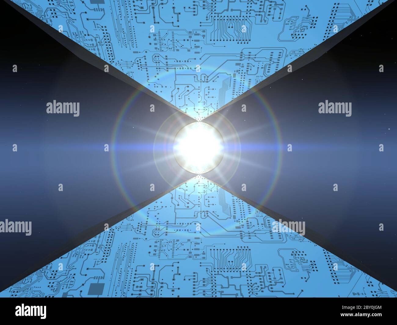 the pyramids of printed circuit boards Stock Photo - Alamy