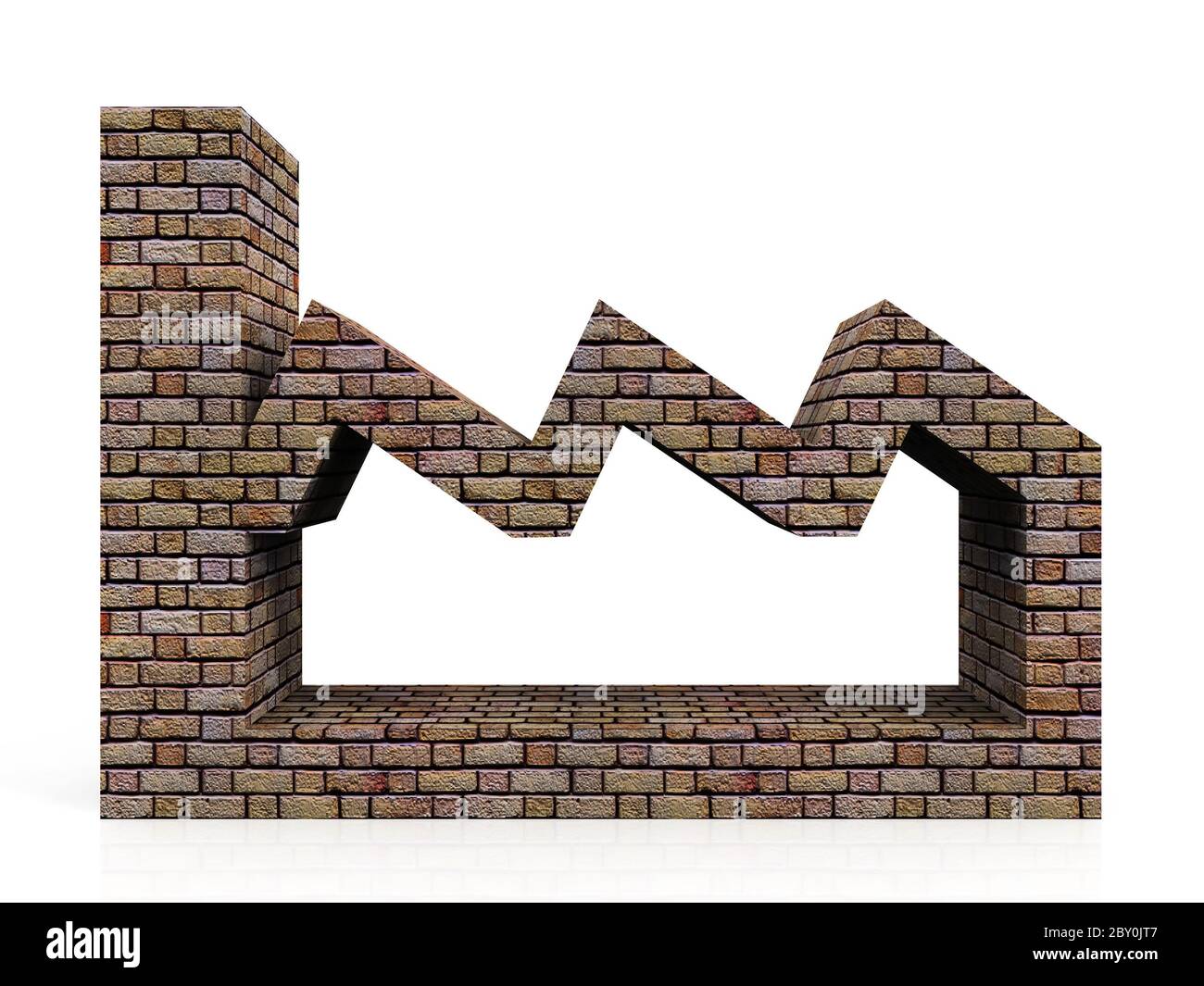 Modern brick house Cut Out Stock Images & Pictures - Alamy