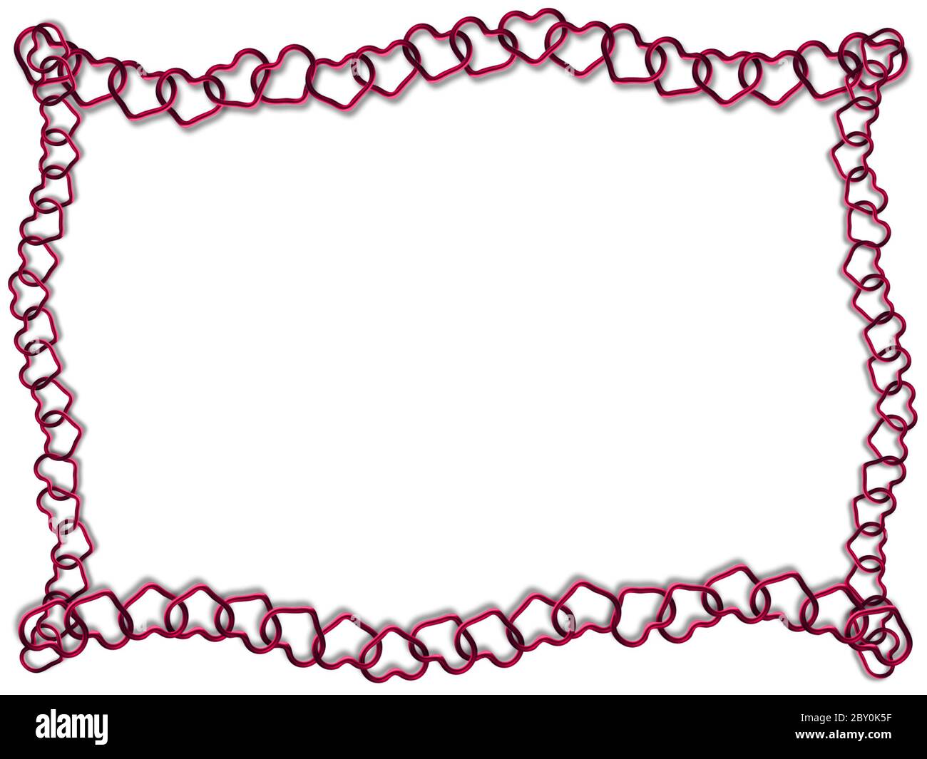 frame formed of small hearts Stock Photo - Alamy