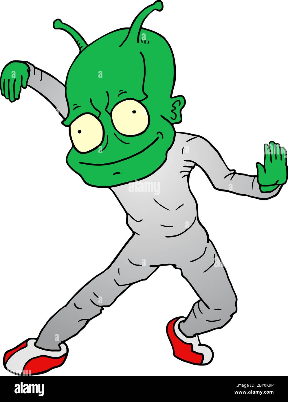 Alien cute little green hi-res stock photography and images - Alamy