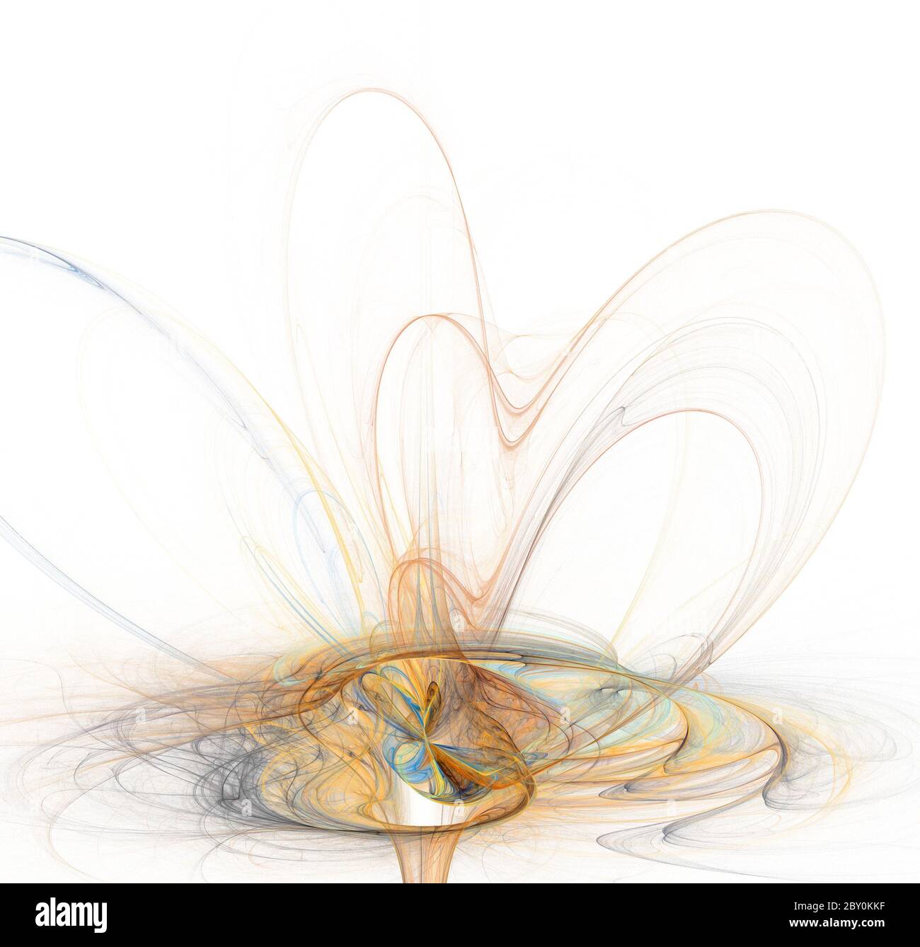 forms and curves on white background Stock Photo - Alamy