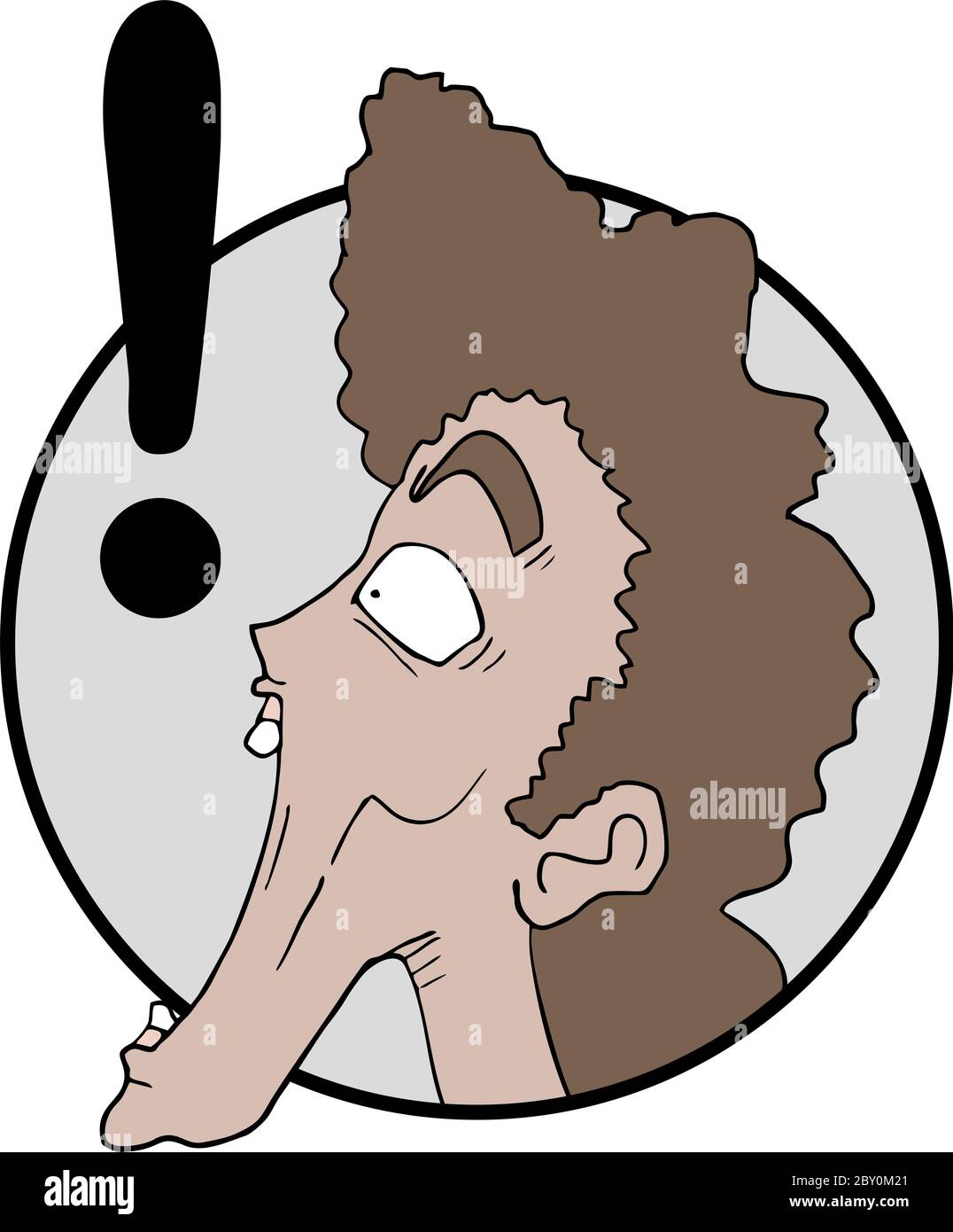 Cartoon exclamation mark Stock Vector Images - Alamy