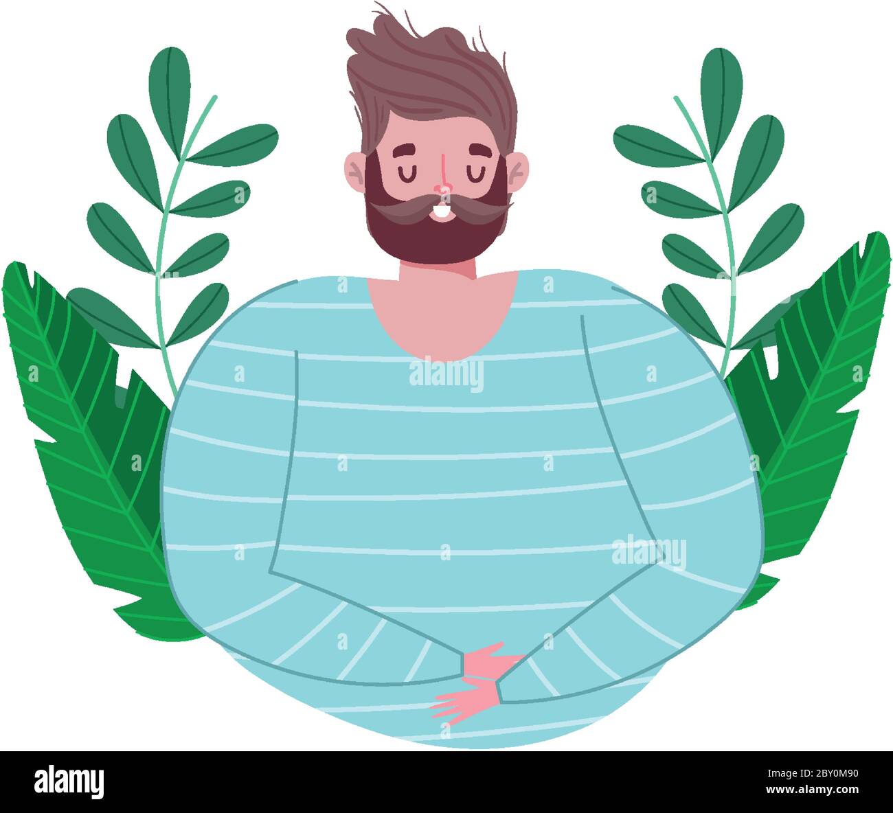 happy fathers day, cute dad flowers love decoration vector illustration ...