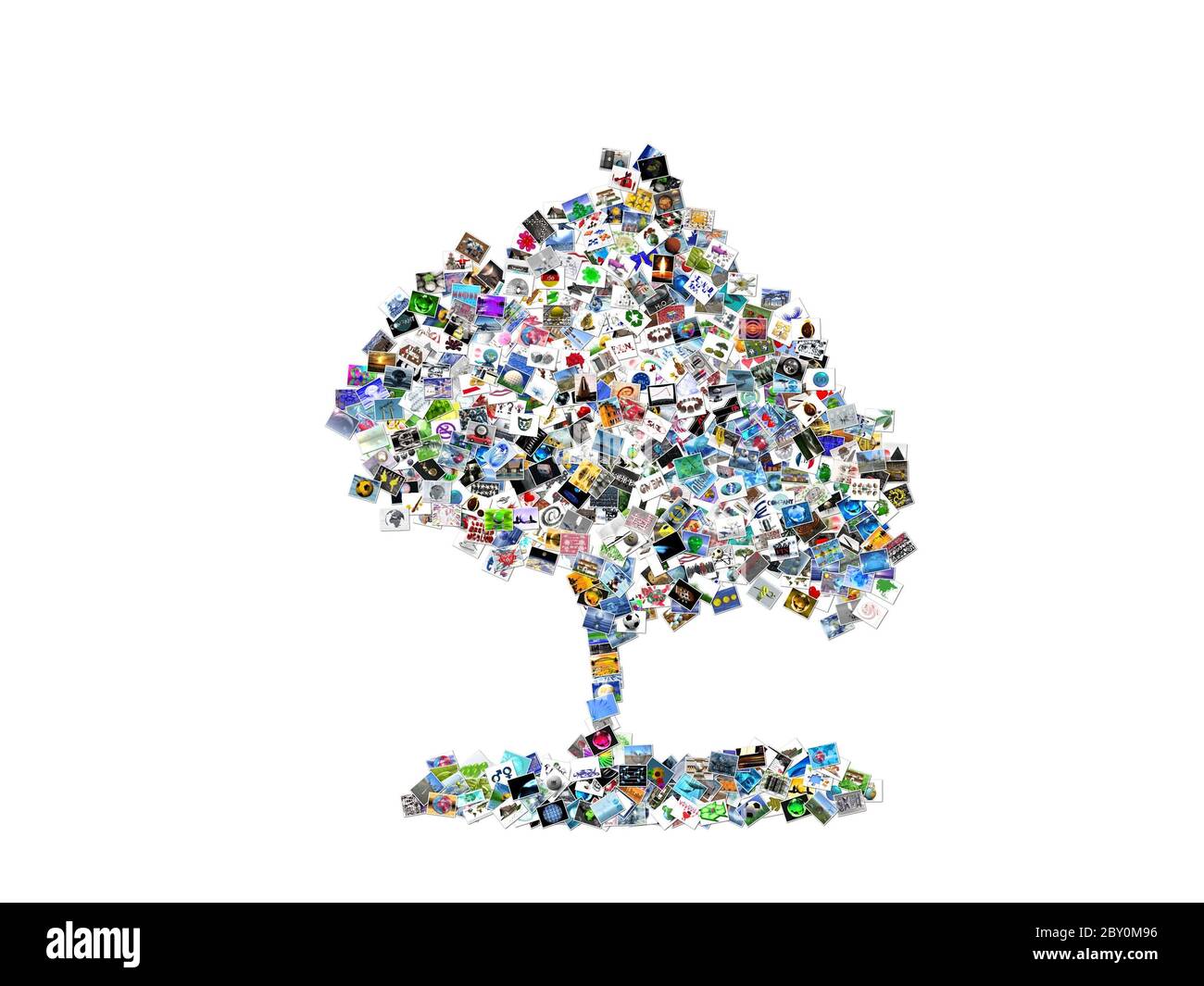the tree of multiple images Stock Photo - Alamy