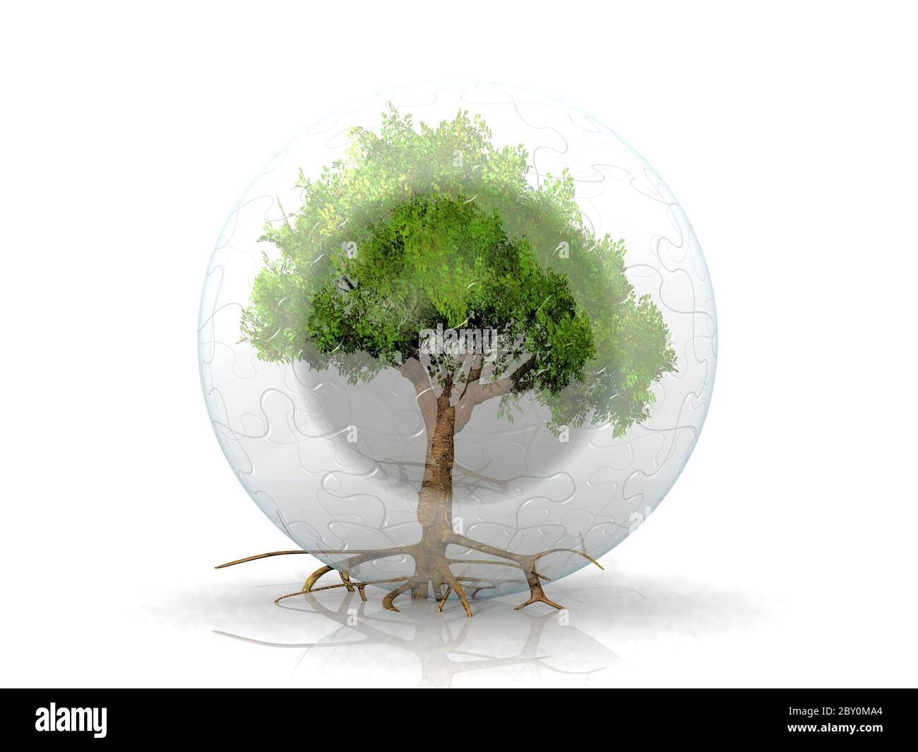 a tree in a bubble Stock Photo - Alamy