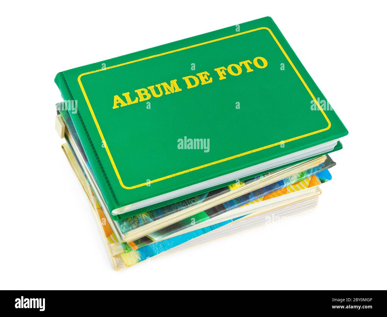 Stack of photo albums Stock Photo - Alamy