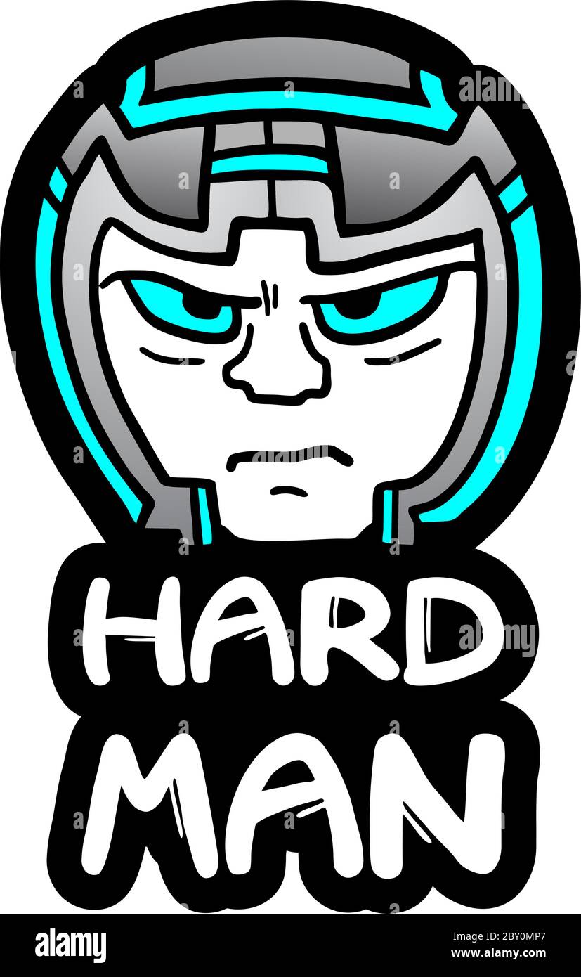 Hard face Stock Vector Images - Alamy