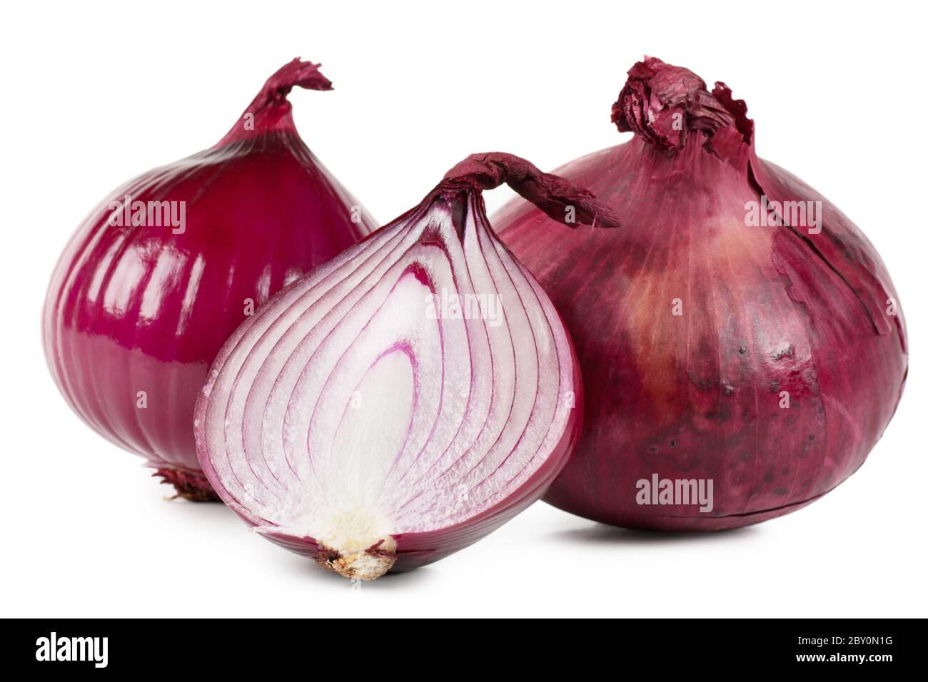 Cross section of red onion Cut Out Stock Images & Pictures - Alamy
