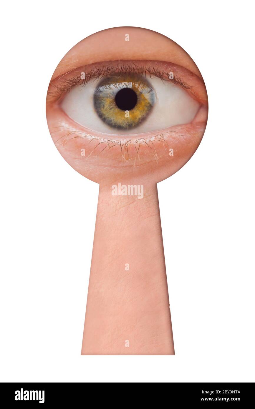 Key hole door eye hi-res stock photography and images - Alamy