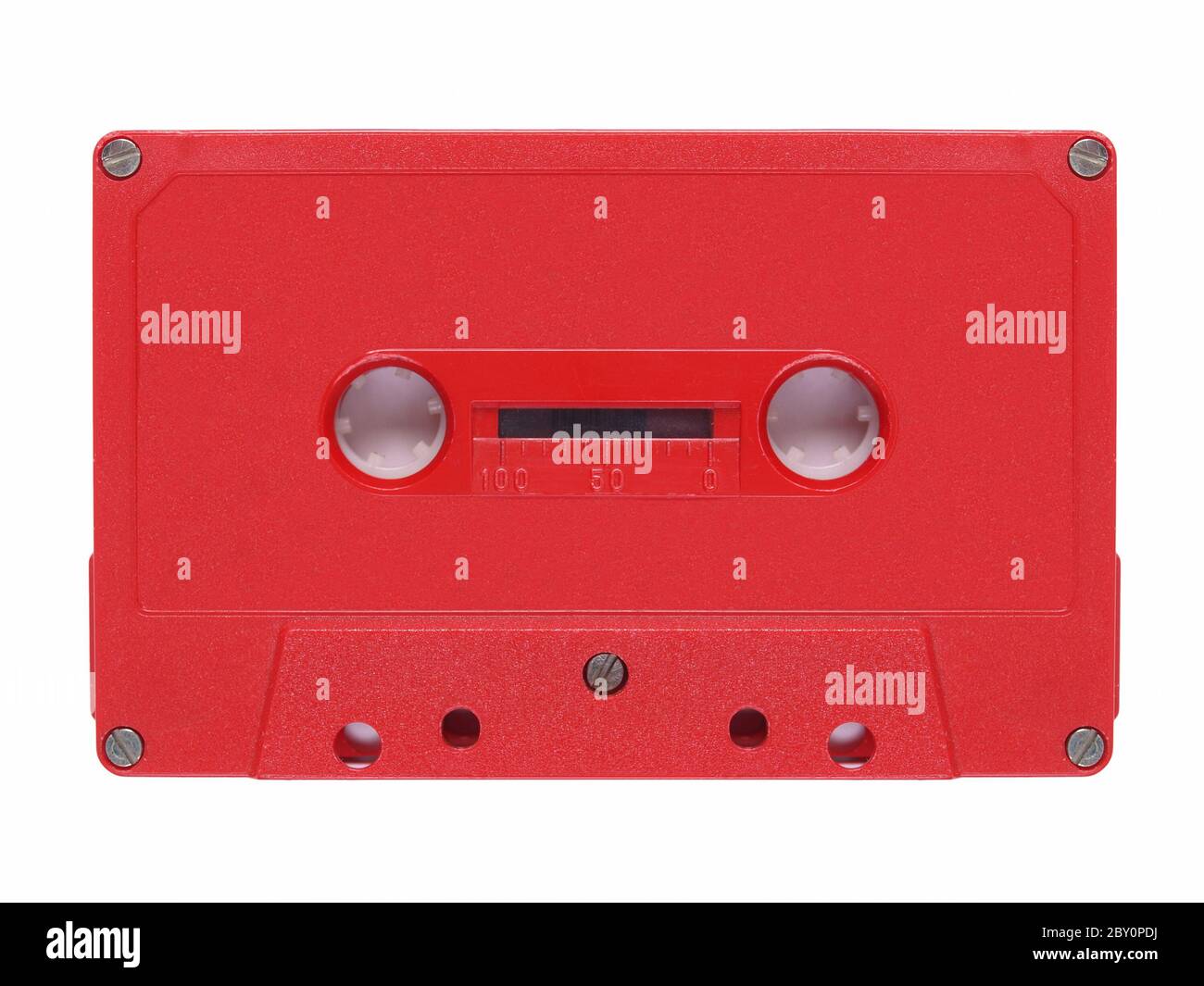 Cassette red music tape audio Cut Out Stock Images & Pictures - Alamy