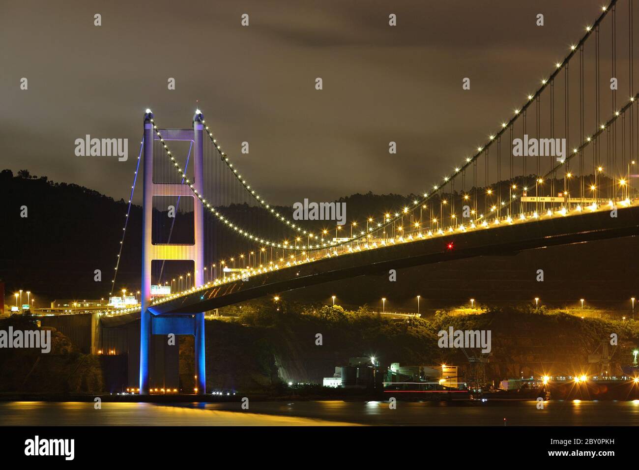 Tsing Ma Bridge in Hong Kong Stock Photo - Alamy