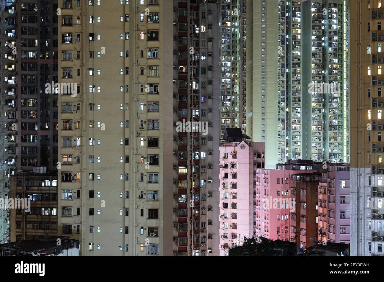 crowded buildings in Hong Kong Stock Photo - Alamy