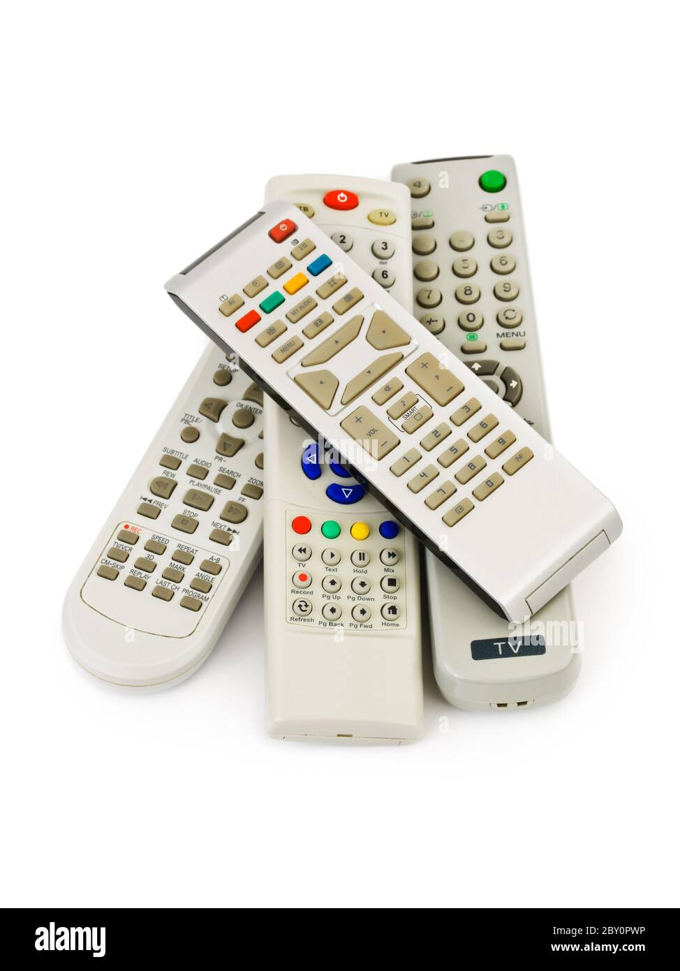 TV remote controls Stock Photo - Alamy