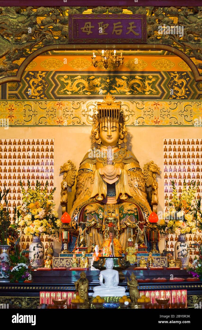 Statue in Thean Hou Temple at Kuala Lumpur (Malaysia Stock Photo - Alamy