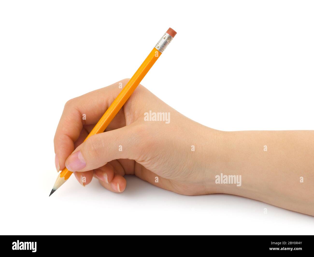 Hand child writing pen Cut Out Stock Images & Pictures - Alamy