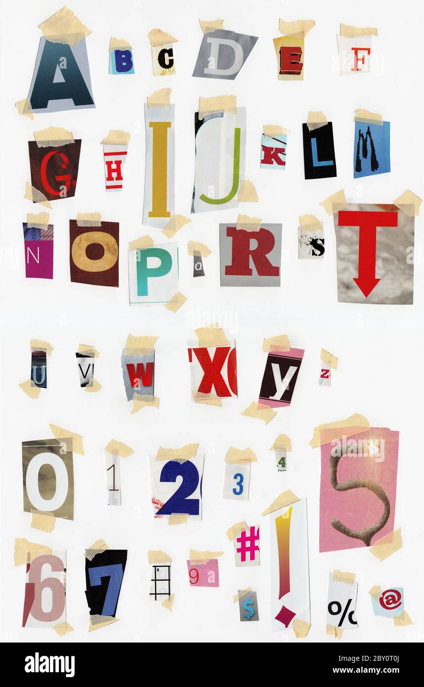 Ransom note newspaper hi-res stock photography and images - Alamy