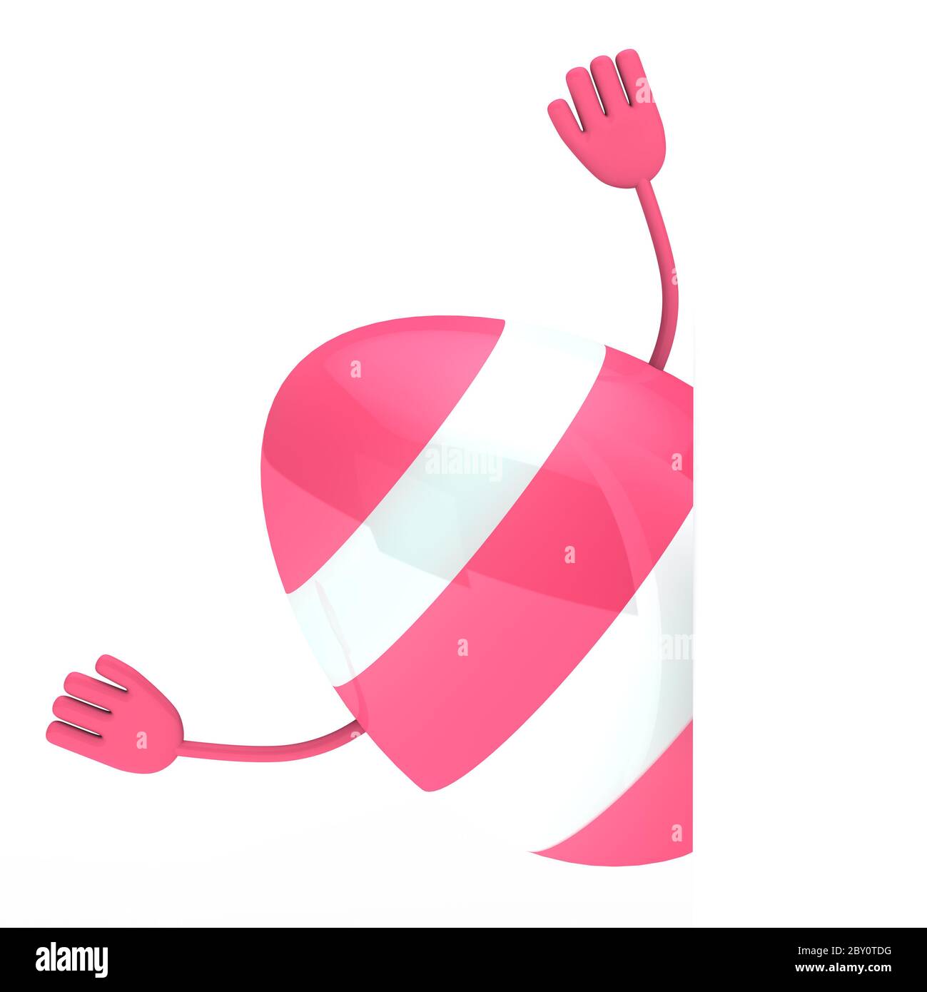 pink easter egg wave hands Stock Photo - Alamy