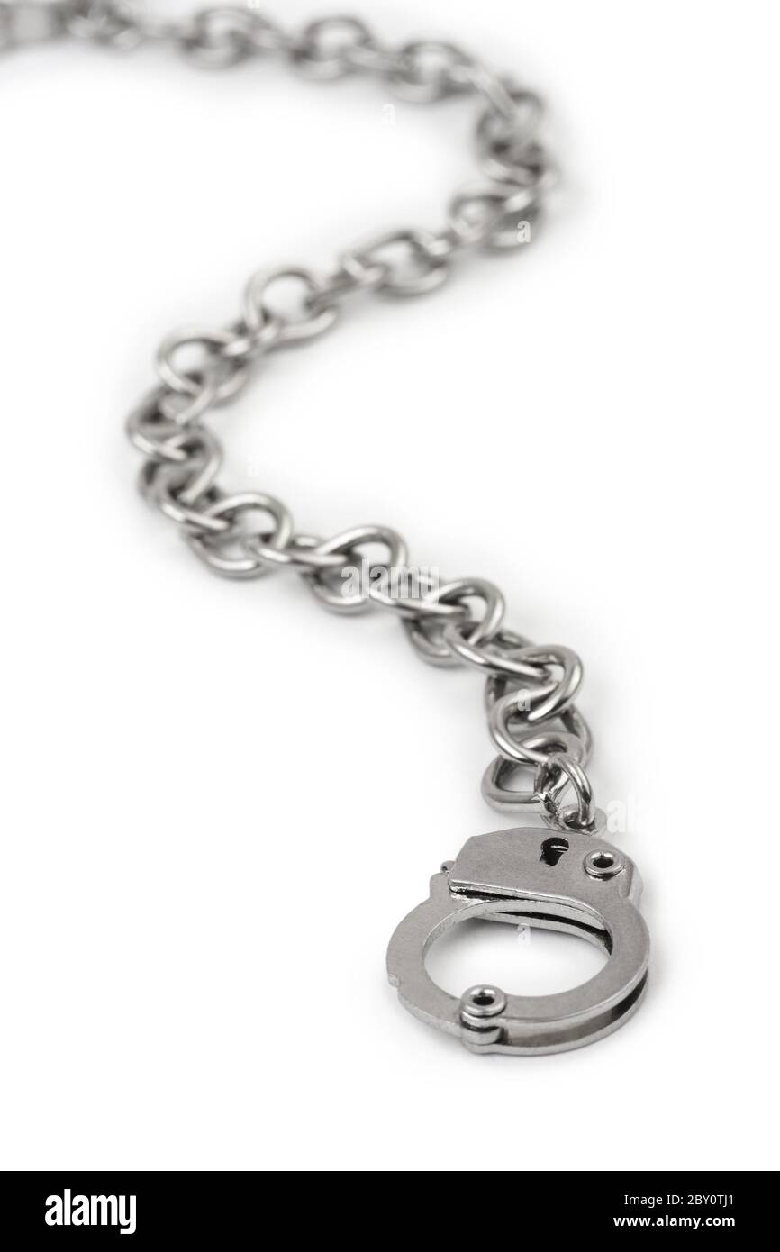 Chain and handcuffs Stock Photo - Alamy