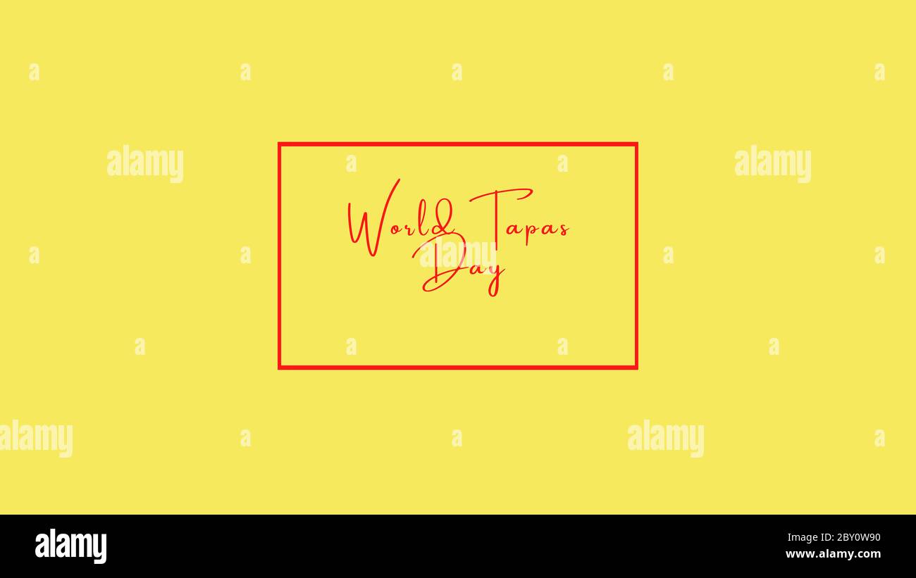 Illustration, banner, design or card related to World Tapas Day ...