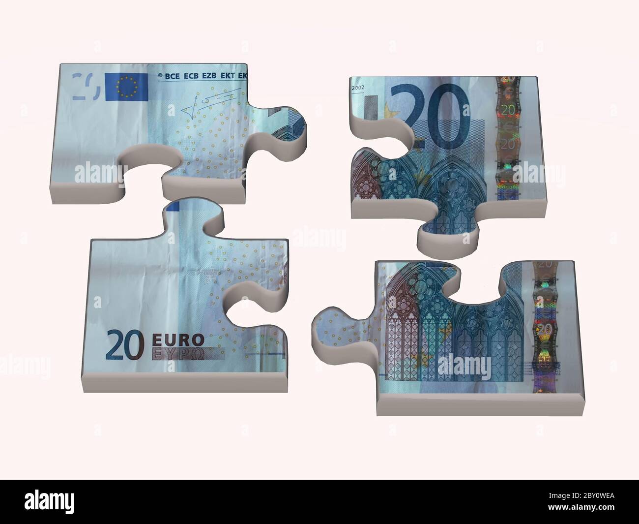 banknotes and puzzle Stock Photo - Alamy