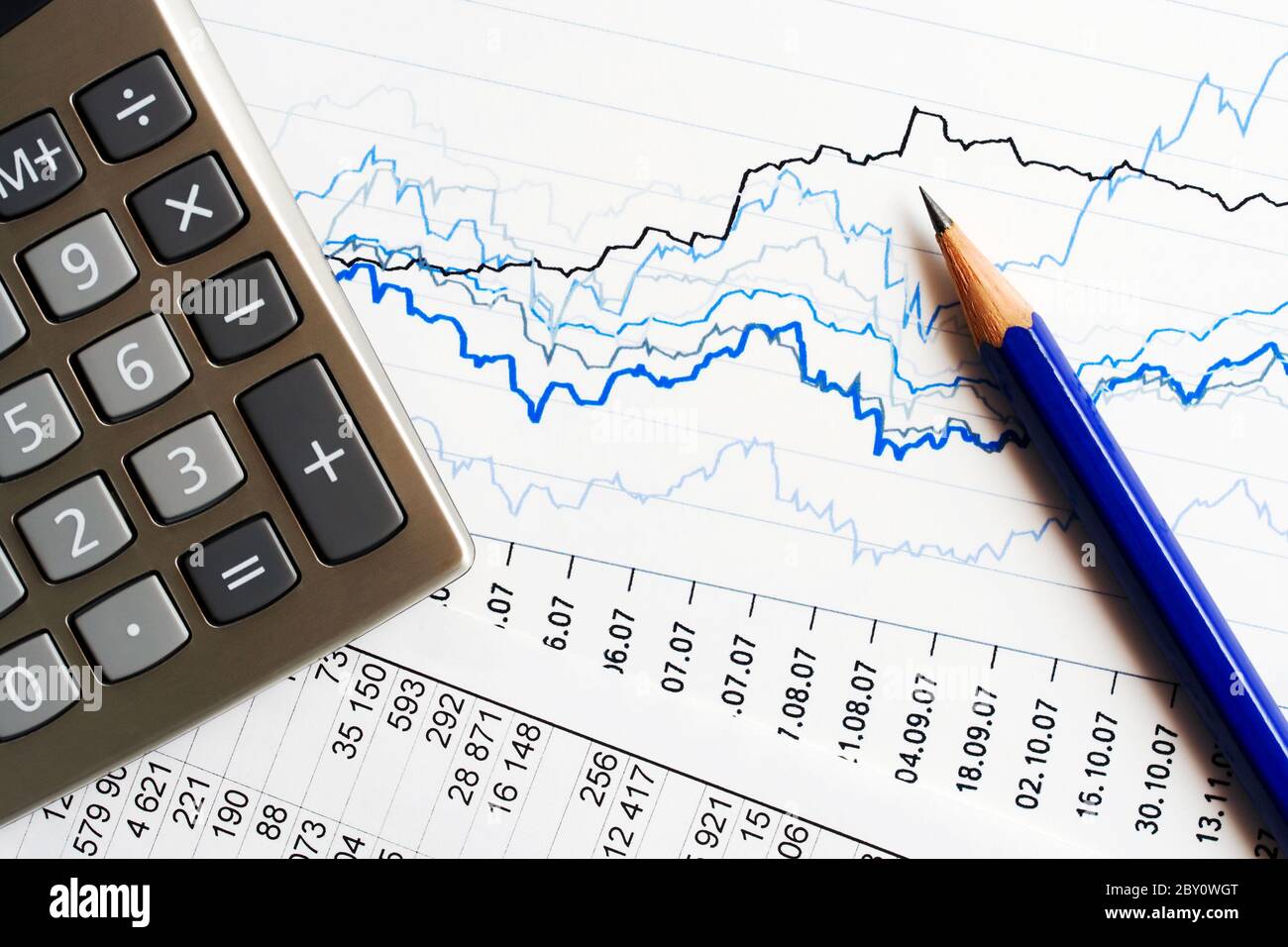 Stock market graphs and charts Stock Photo - Alamy
