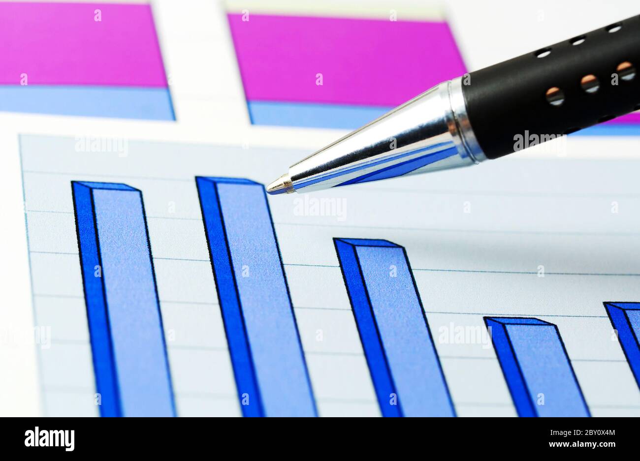 Business graphs monitoring Stock Photo - Alamy