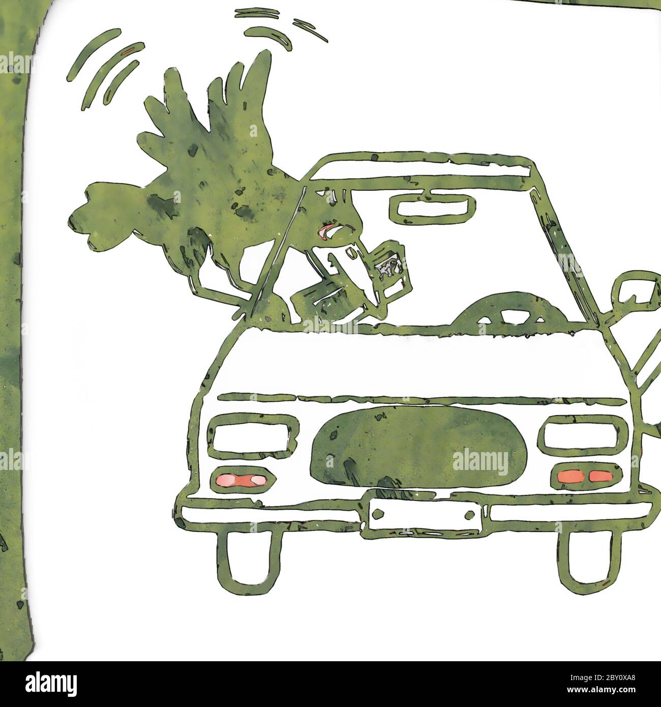 Thief car cartoon hi-res stock photography and images - Alamy