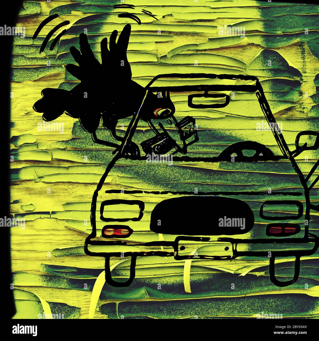 Thief car cartoon hi-res stock photography and images - Alamy