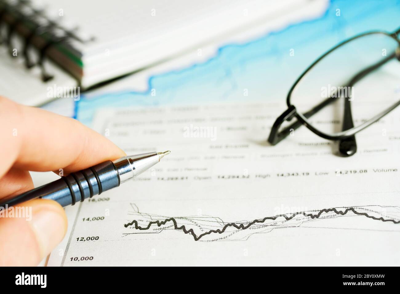 Stock market reports Stock Photo - Alamy