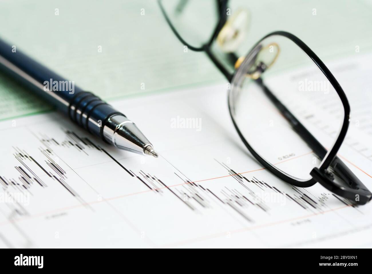 Stock market reports Stock Photo - Alamy
