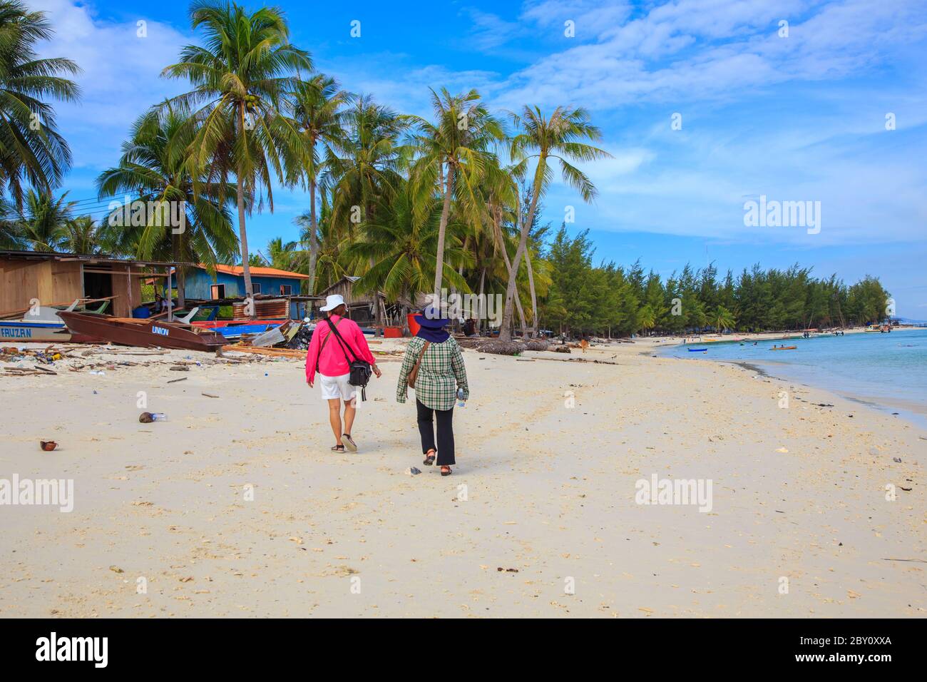 Mantanani Island, Sabah, Malaysia-CIRCA SEPTEMBER, 2017: Beautiful ...