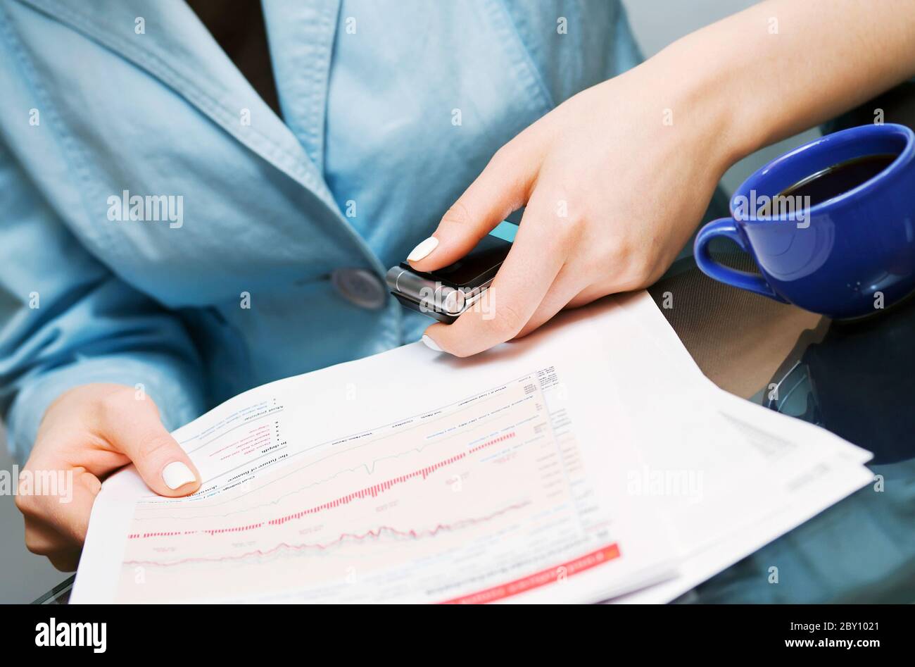 Stock market reports analysis Stock Photo - Alamy