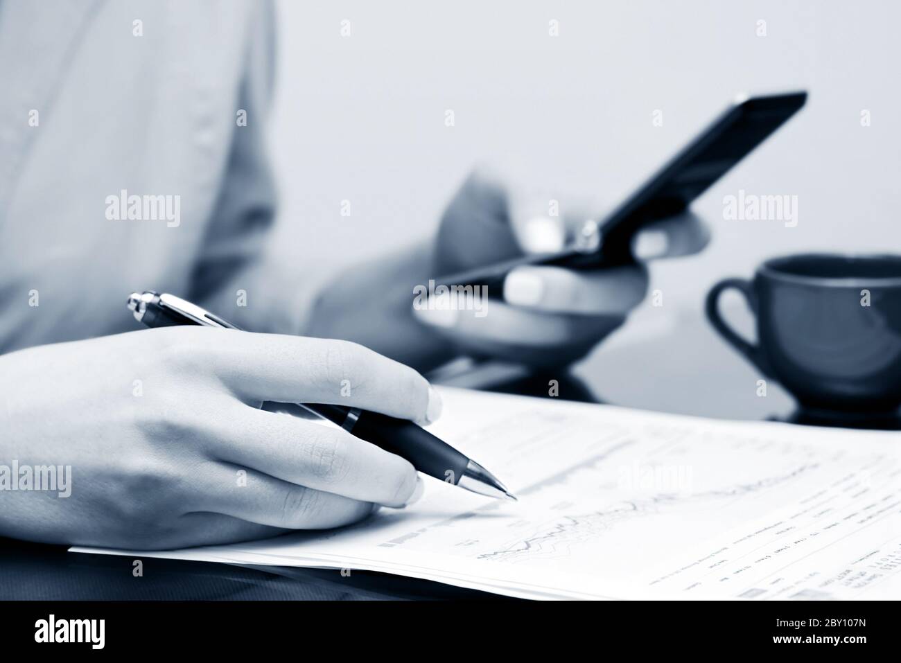 Stock market reports analysis Stock Photo - Alamy