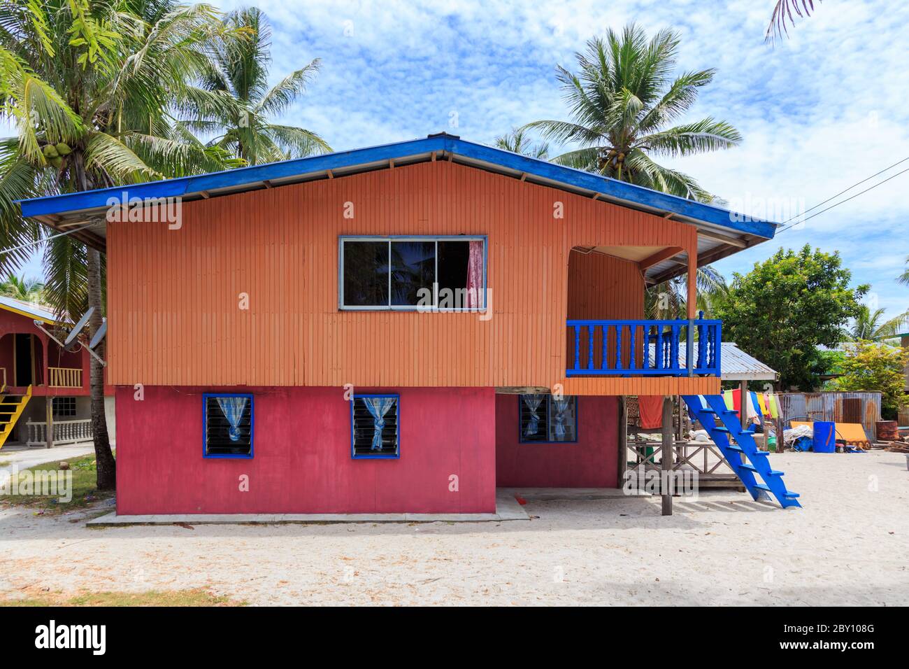 Beautiful local traditional house at Mantanani Island, Sabah, North ...