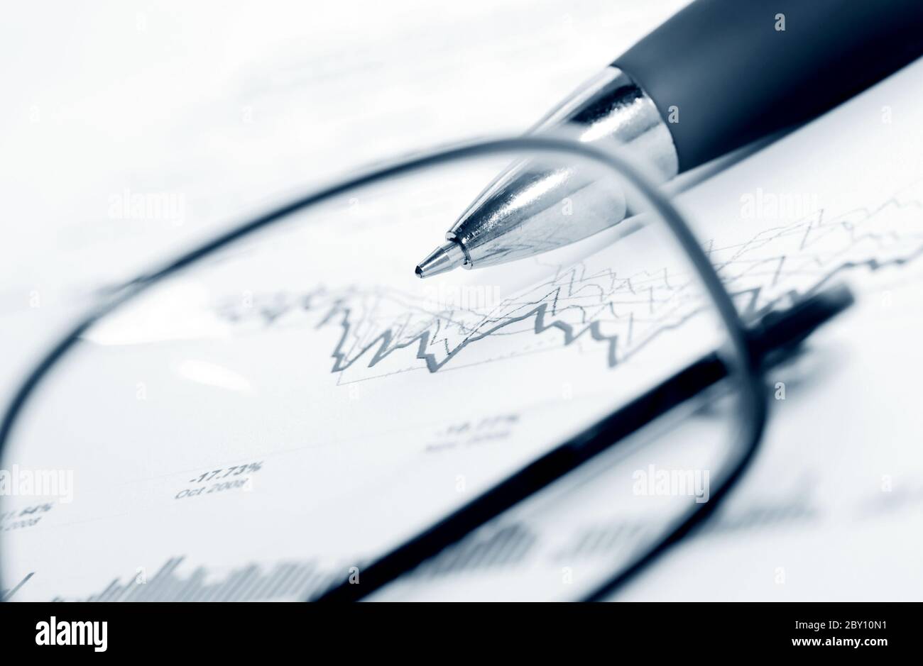 Stock market reports Stock Photo - Alamy