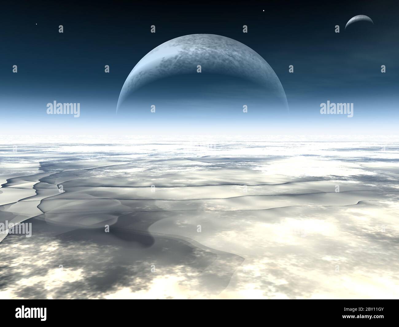 in the atmosphere of an alien planet Stock Photo - Alamy
