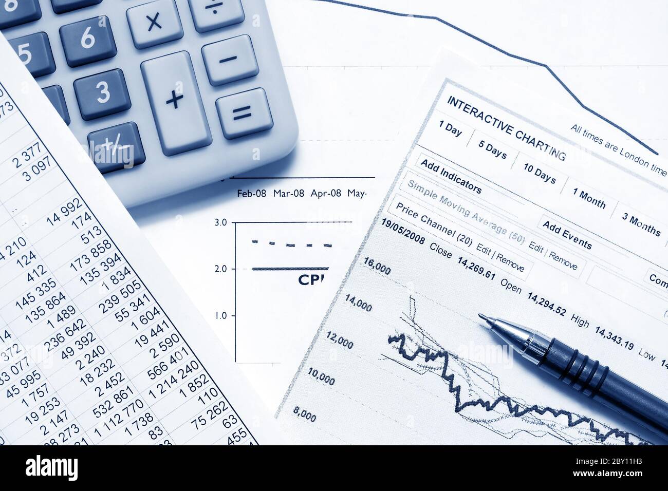 Stock market graphs and charts Stock Photo - Alamy