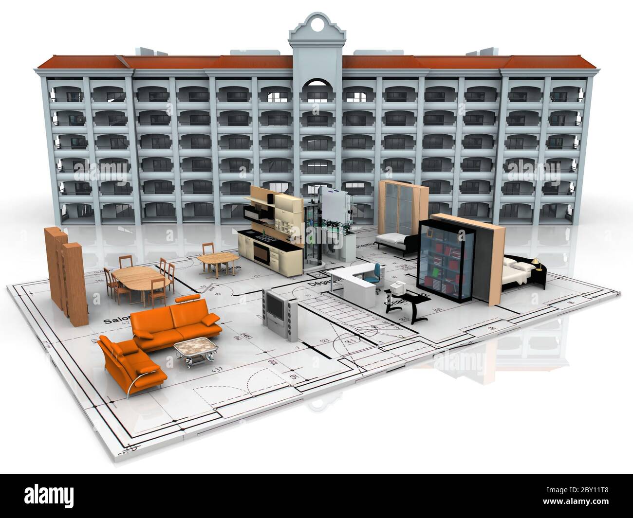 Outside of a building Cut Out Stock Images & Pictures - Alamy