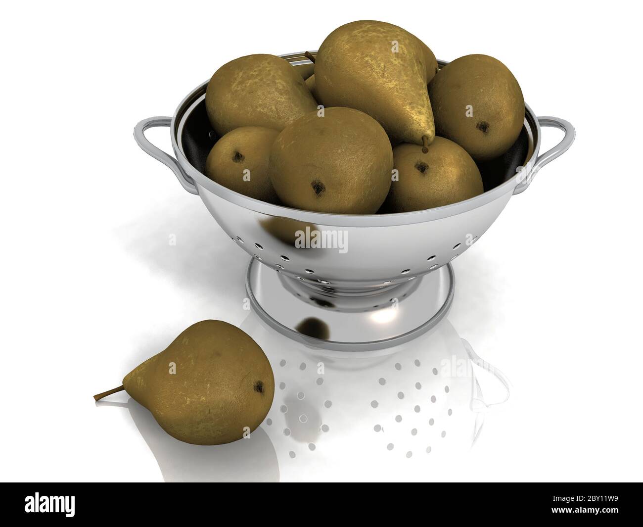 Organic fresh pears in Cut Out Stock Images & Pictures - Alamy