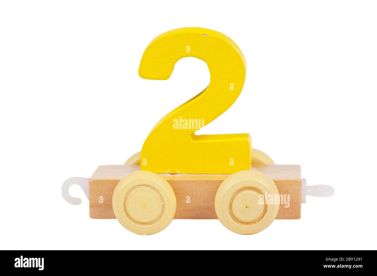 Wooden toy number 2 Stock Photo - Alamy
