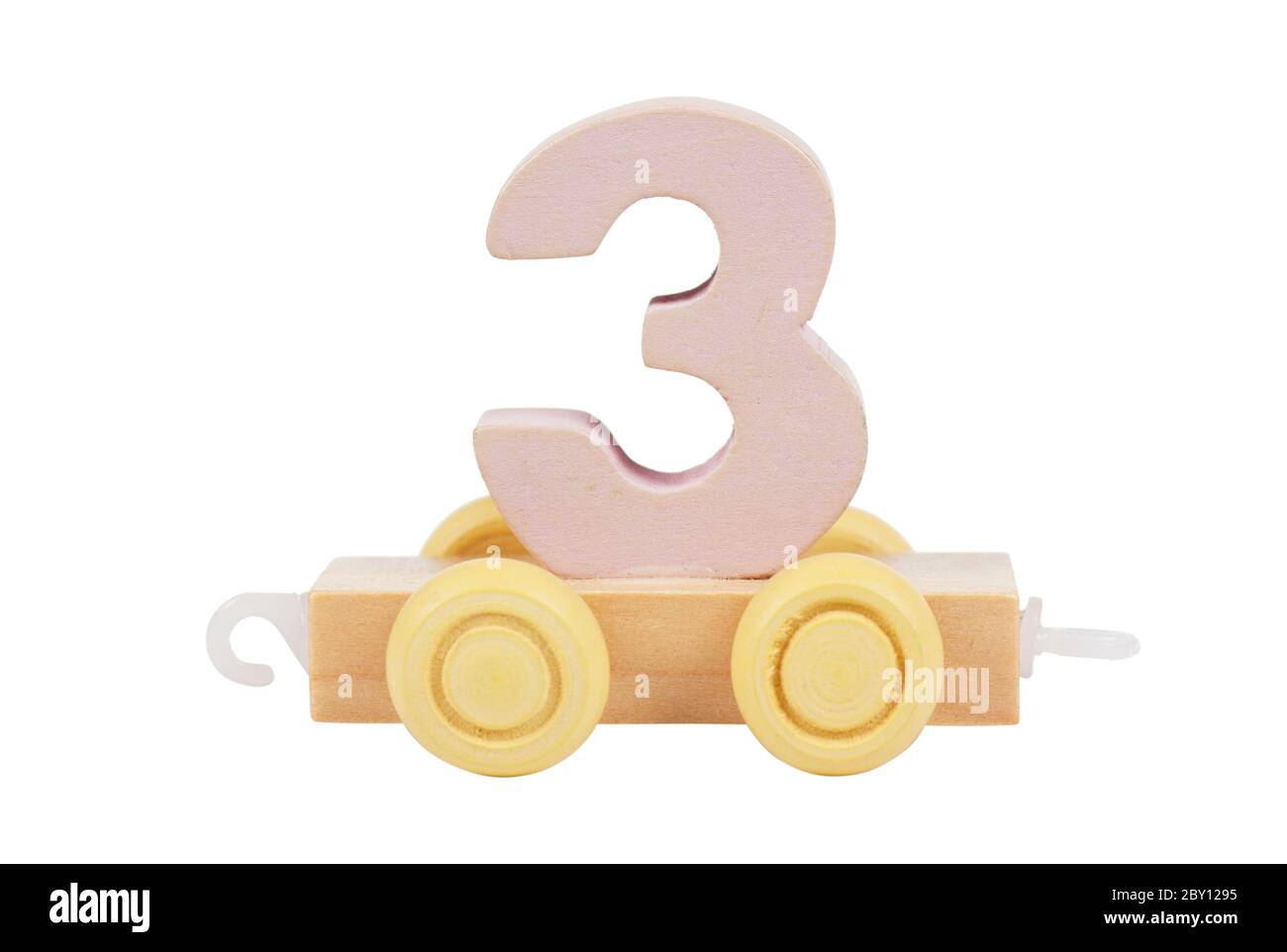 Wooden toy number 3 Stock Photo - Alamy